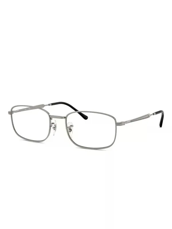 Ray-ban Metal-frame Rectangle Glasses - Silver
