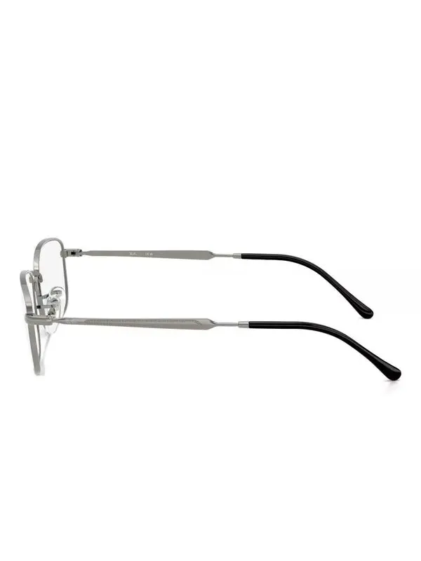 Ray-ban Metal-frame Rectangle Glasses - Silver
