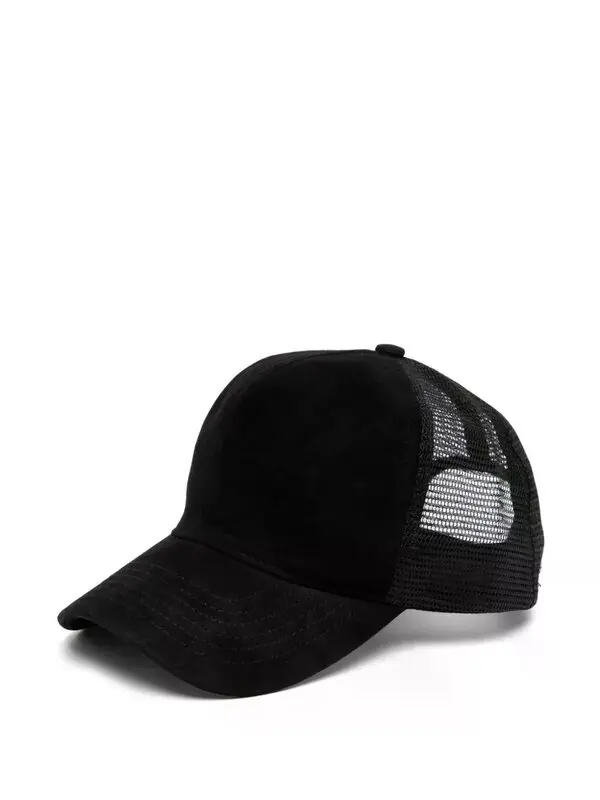 JAMES PERSE Suede Trucker Cap - Black