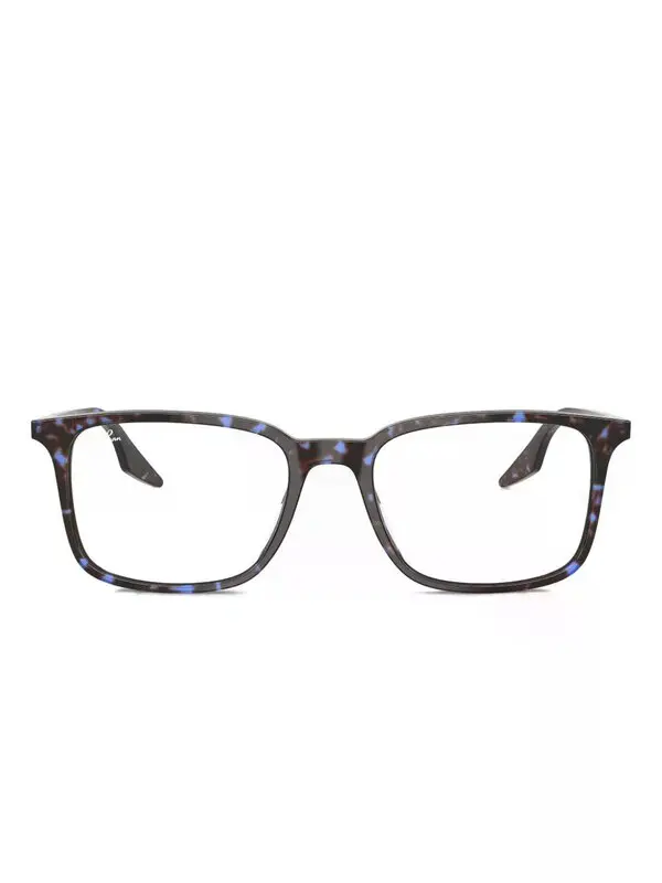 Ray-ban Tortoiseshell Square Frame Eyeglasses - Blue