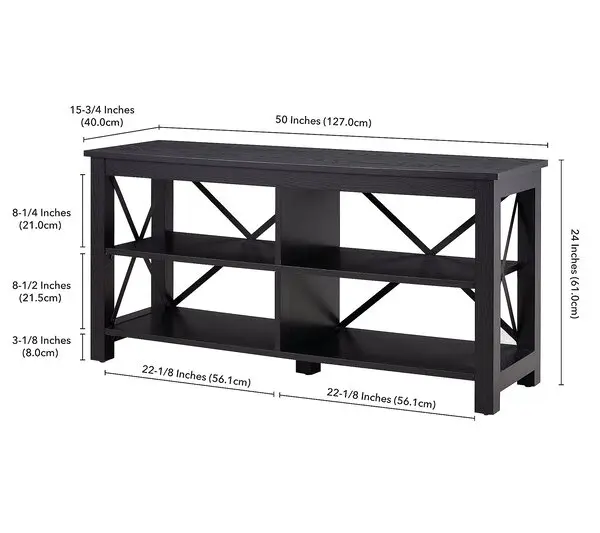 HUDSON&CANAL Sawyer Rectangular Tv Stand For Tv 's Up To 55