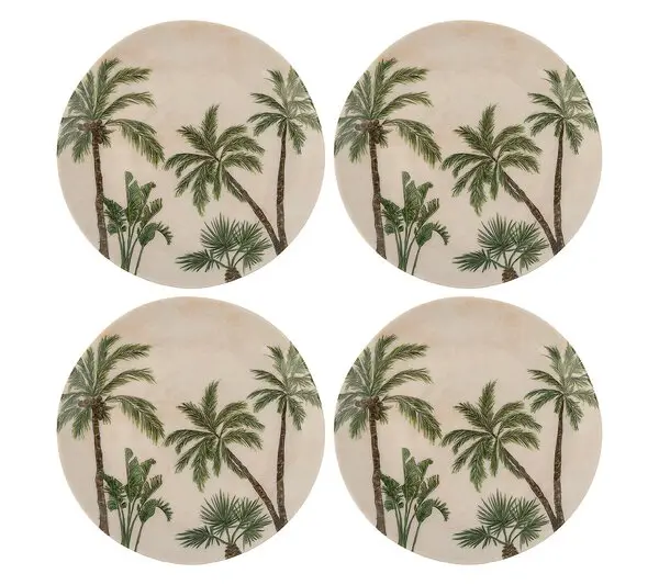 KARMA GIFTS Karma Set Of 4 Melamine Salad Plates - One-color