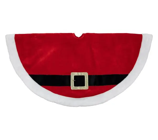 NORTHLIGHT 48' Santa Claus Belt Tree Skirt - One-color