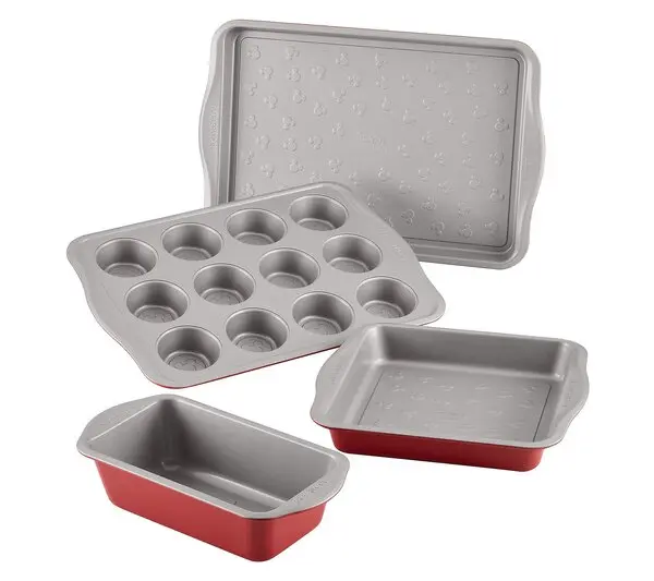 FARBERWARE Disney Bake 4pc Mickey Mouse Nonstic K Bakeware Set - One-color