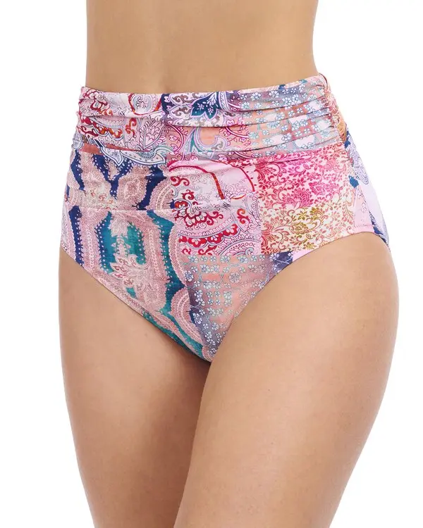 GOTTEX Karma Shirred High Waist Bikini Bottom