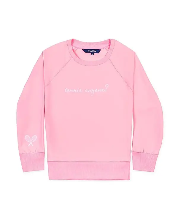 AME & LULU Love All Sweatshirt - Light Pink Tennis Anyone
