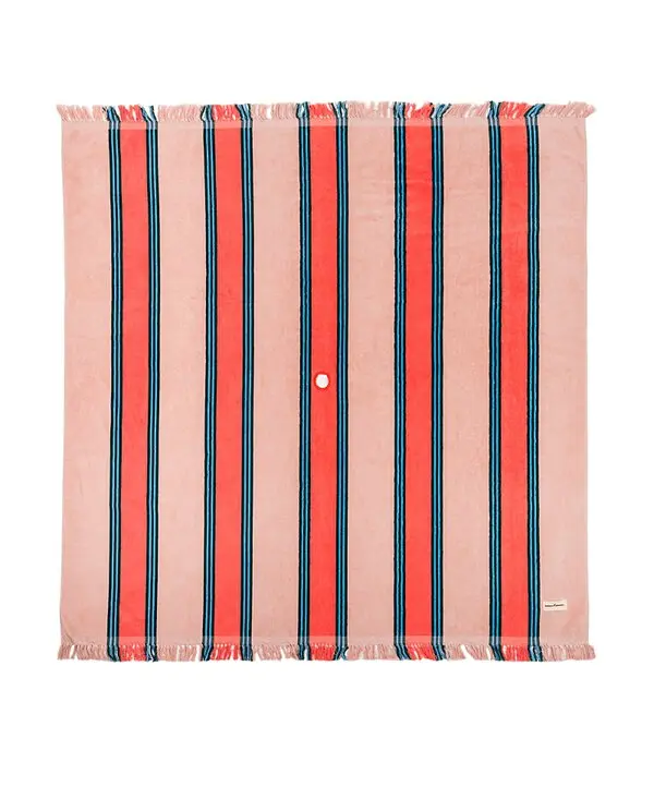 BUSINESS & PLEASURE Striped Beach Blanket - Pink Stripe