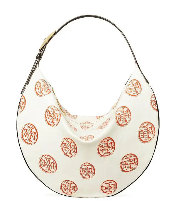 Tory Burch T-monogram Balloon Bag - White/orange