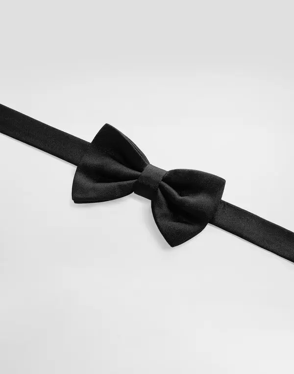 Dolce & Gabbana Silk Bow Tie - Black