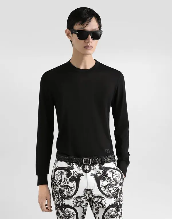 Dolce & Gabbana Silk Crewneck Pullover