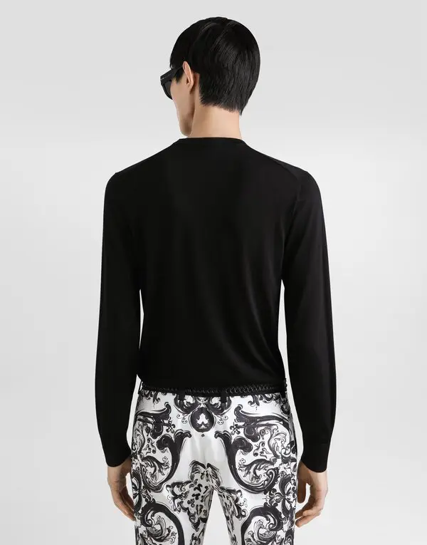 Dolce & Gabbana Silk Crewneck Pullover