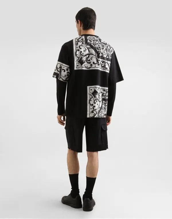 Dolce & Gabbana Cotton T-shirt With Embroidery - Black