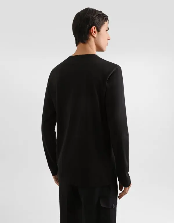 Dolce & Gabbana Cotton T-shirt With Embroidery - Black