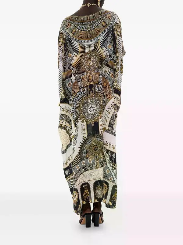 Camilla Temples Of Dendara-print Kaftan Dress