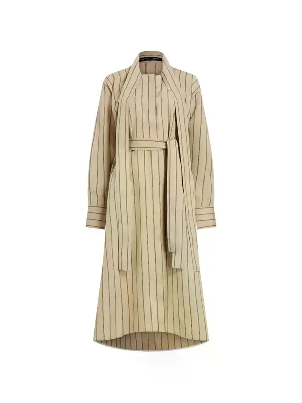 Proenza Schouler Philipa Silk Shirt Dress - Neutrals