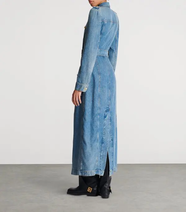 Balmain Denim Maxi Dress