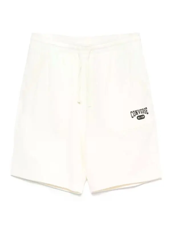CONVERSE Logo-print Track Shorts - Neutrals