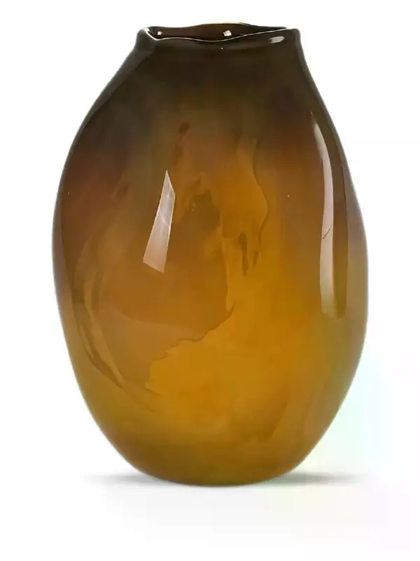 ALEXA LIXFELD Meteorite Curved Glass Vase - Brown