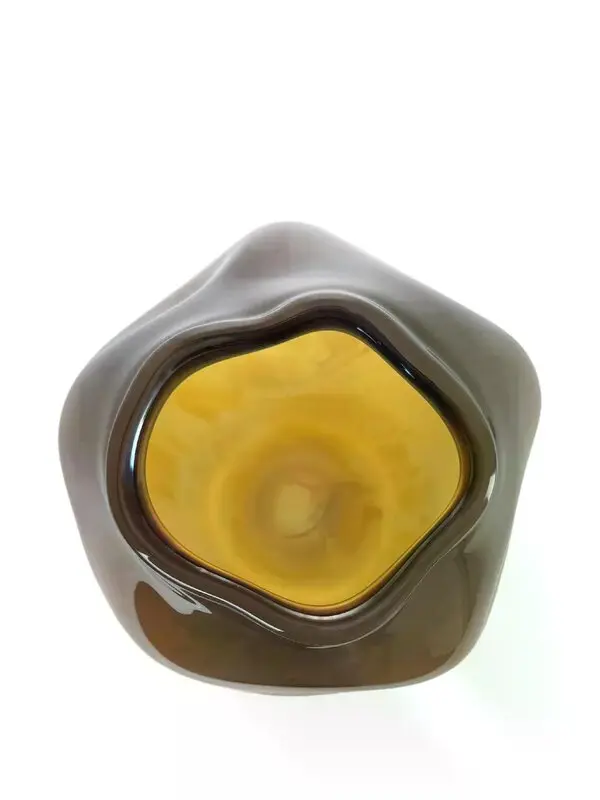 ALEXA LIXFELD Meteorite Curved Glass Vase - Brown