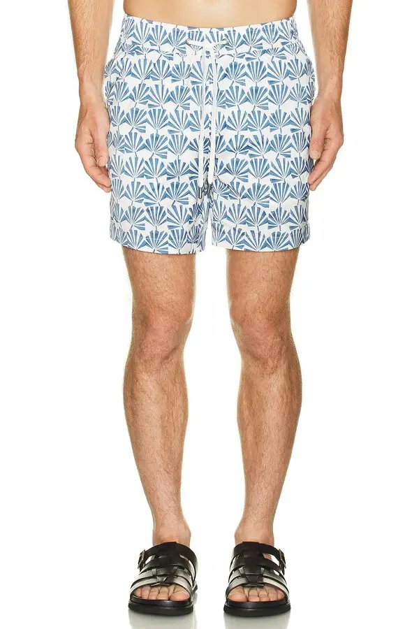 Onia Charles 5 Swim Trunks - Dark Blue Multi