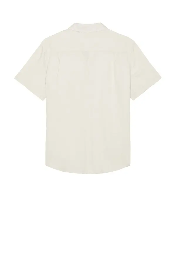 Onia Jack Air Linen Shirt In Grey - Stone