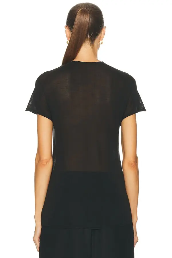TOTEME Silk Tee - Black