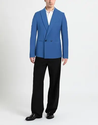 DANIELE ALESSANDRINI Blazer Size Polyester, Viscose, Elastane