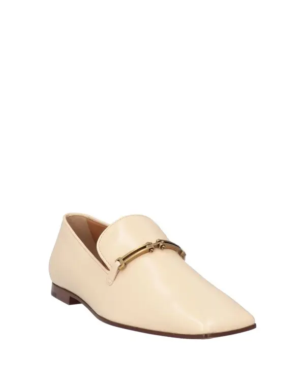TOD'S Embellished Leather Loafers - Pink