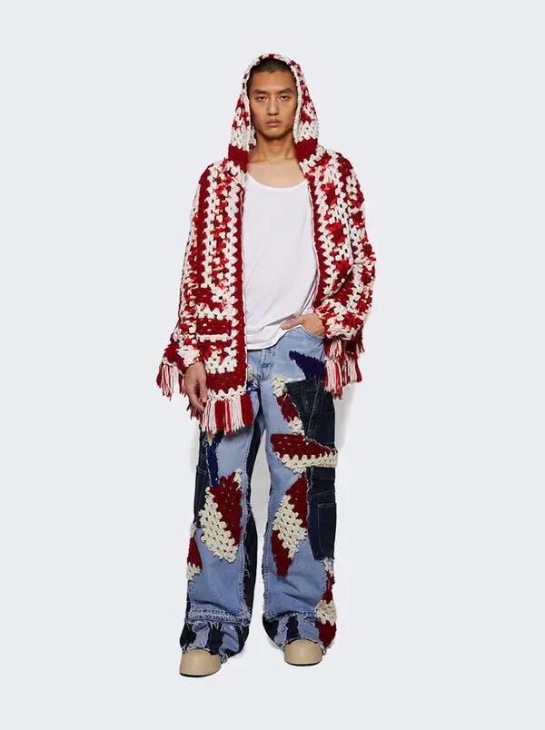 NIGEL XAVIER Crochet Poncho