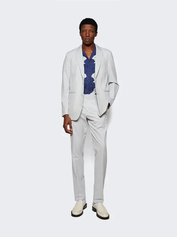 Orlebar Brown Maitan Broderie Shirt Night Iris