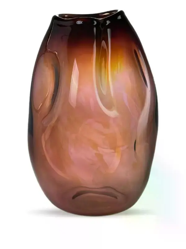 ALEXA LIXFELD Meteorite Glass Vase - Orange