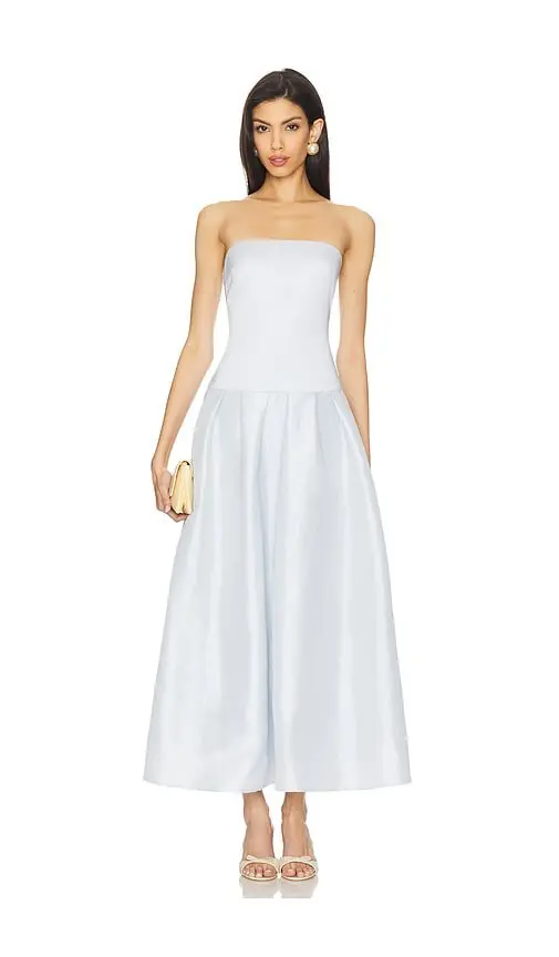 MORE TO COME Cambria Strapless Dress - Blue