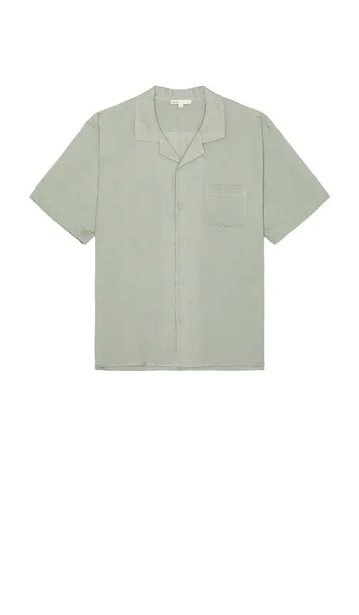 Onia Air Linen Convertible Vacation Shirt In . Also - Green