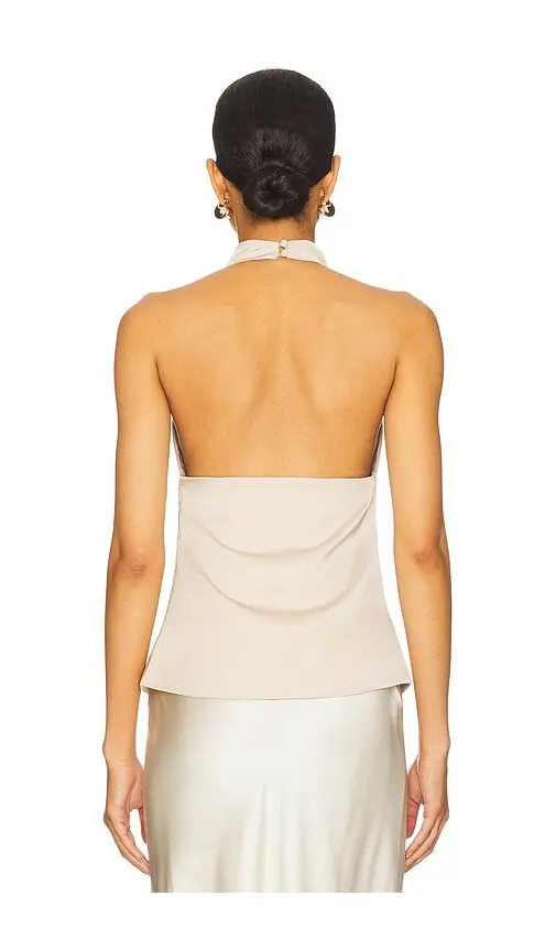 ALL THE WAYS Beth Halter Top - Beige