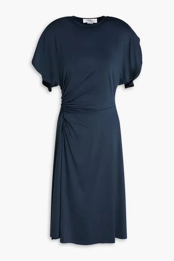 Victoria Beckham Ruched Stretch-jersey Dress