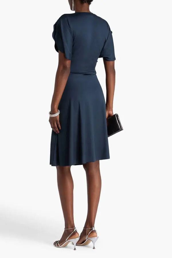 Victoria Beckham Ruched Stretch-jersey Dress