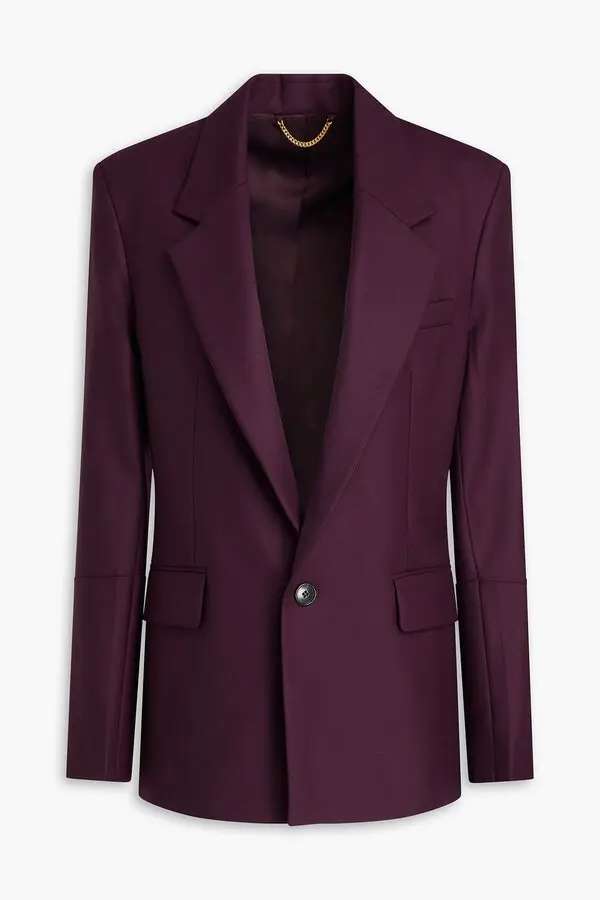 Victoria Beckham Twill Blazer - Grape