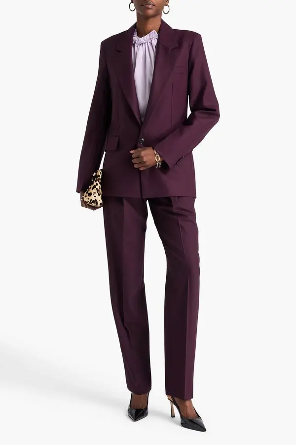 Victoria Beckham Twill Blazer - Grape
