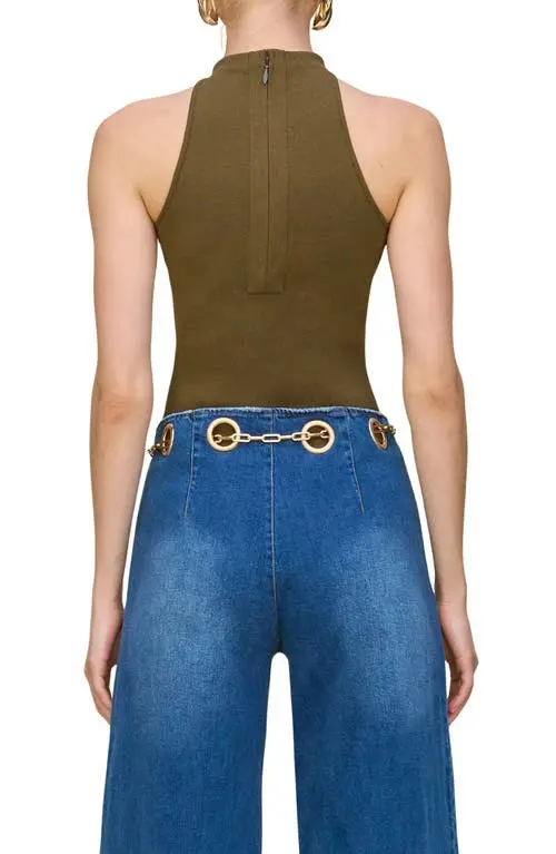 Cult Gaia Cassius Funnel Neck Bodysuit - Nymph