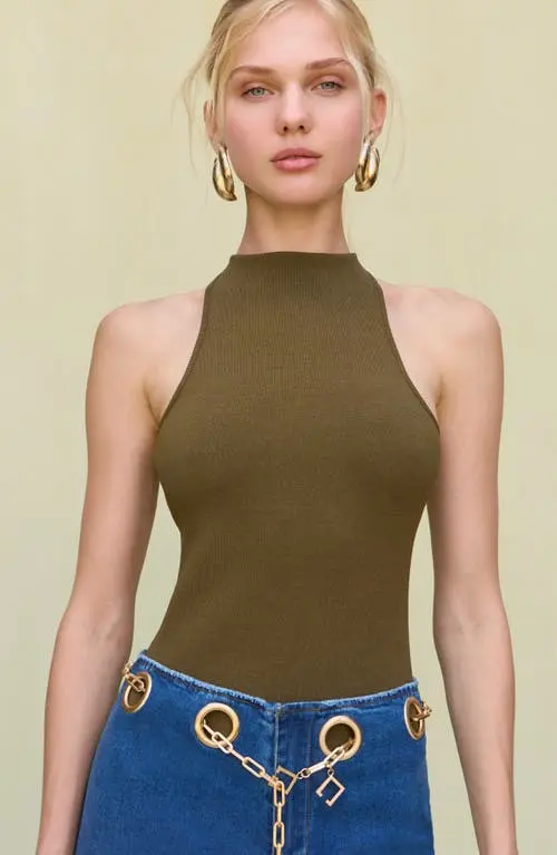 Cult Gaia Cassius Funnel Neck Bodysuit - Nymph