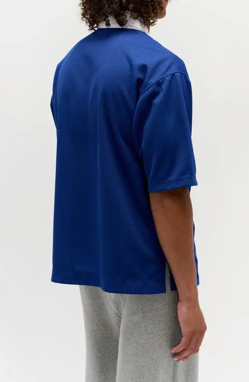 NEW BALANCE Made In Usa Relaxed Mesh Zip Polo