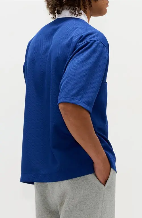 NEW BALANCE Made In Usa Relaxed Mesh Zip Polo