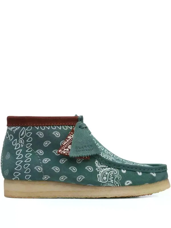 Clarks Wallabee Bandana-print Desert Boots - Green