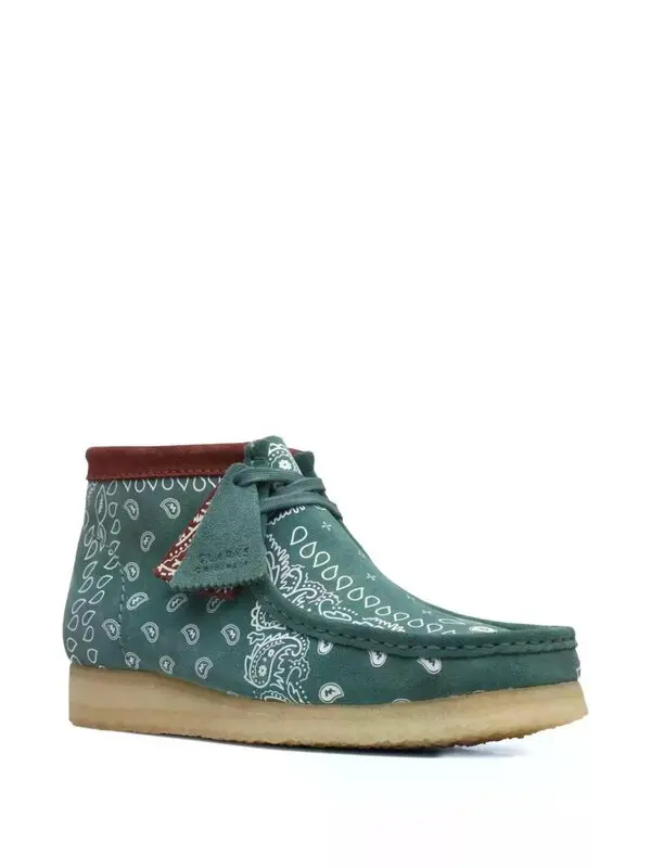 Clarks Wallabee Bandana-print Desert Boots - Green