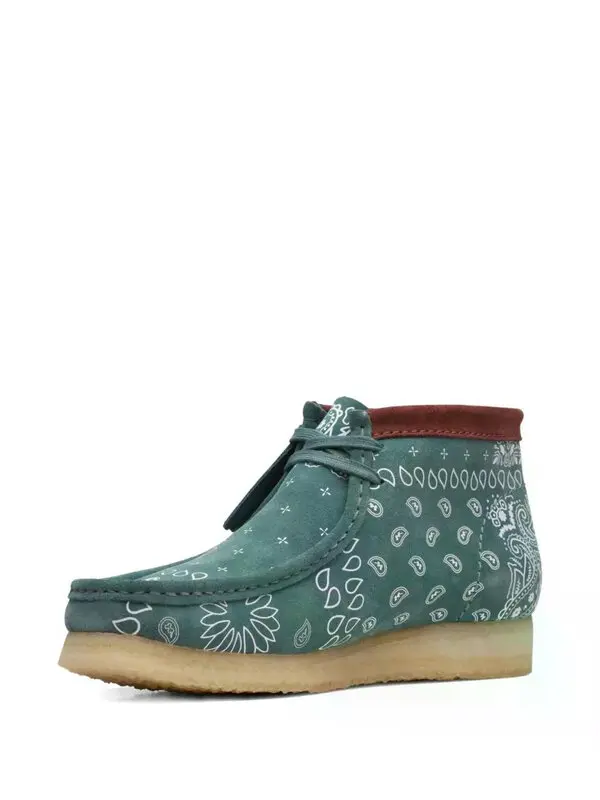 Clarks Wallabee Bandana-print Desert Boots - Green