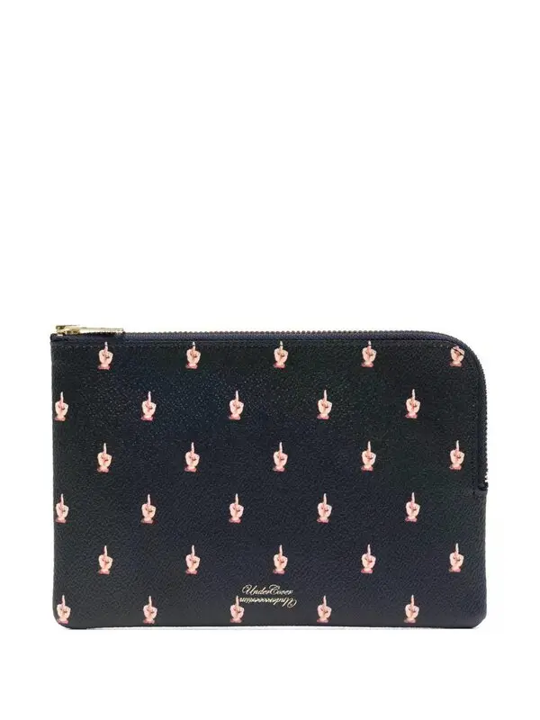 Undercover Printed Clutch - Blue