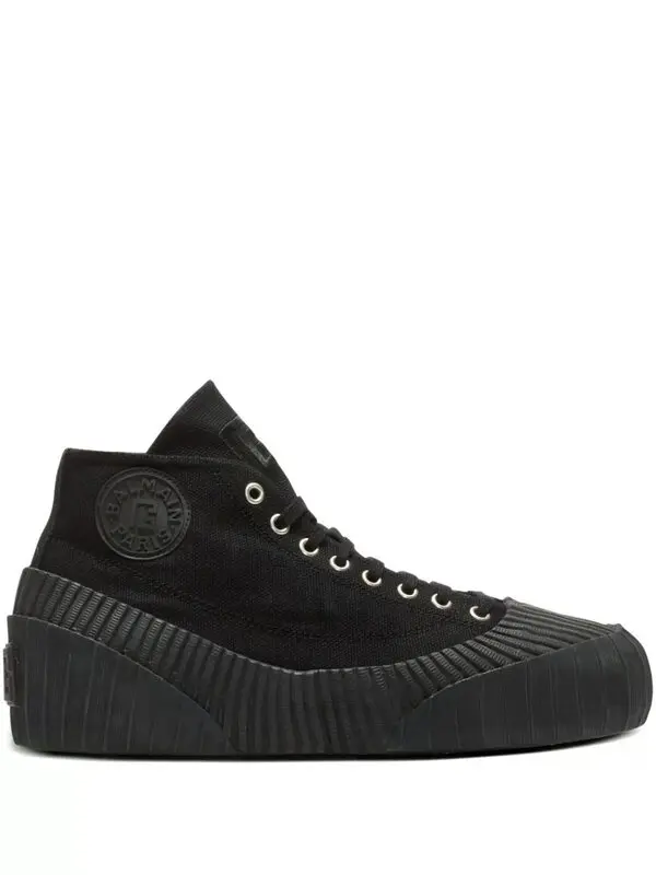 Balmain Riff Low Top Sneakers - Black