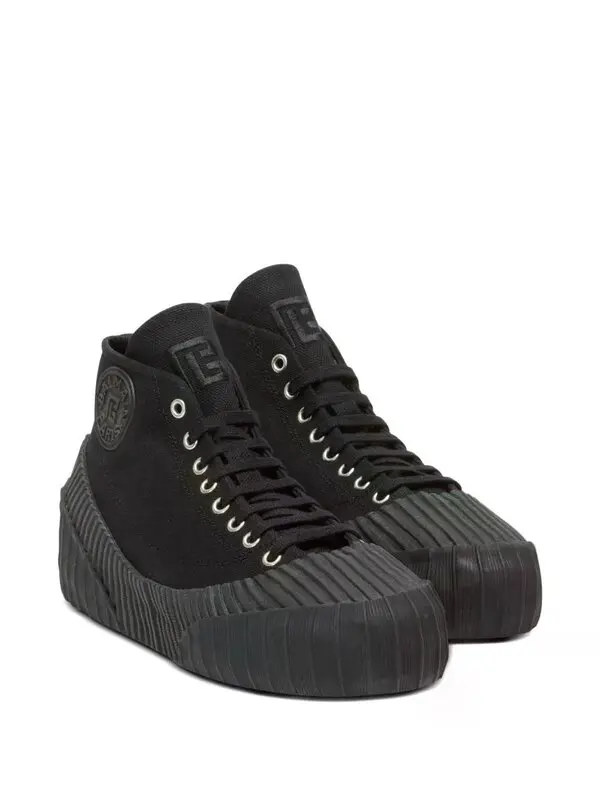 Balmain Riff Low Top Sneakers - Black