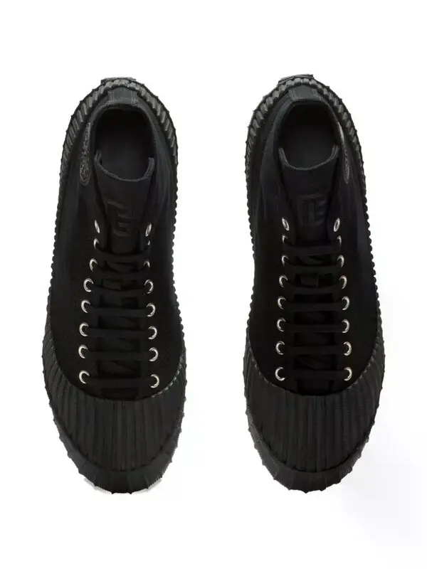 Balmain Riff Low Top Sneakers - Black
