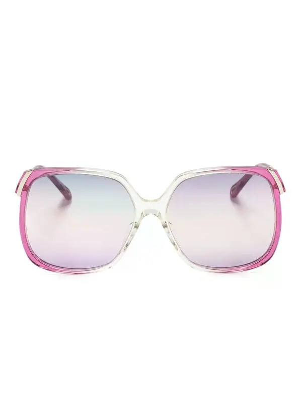Chloé Square-frame Sunglasses - Pink
